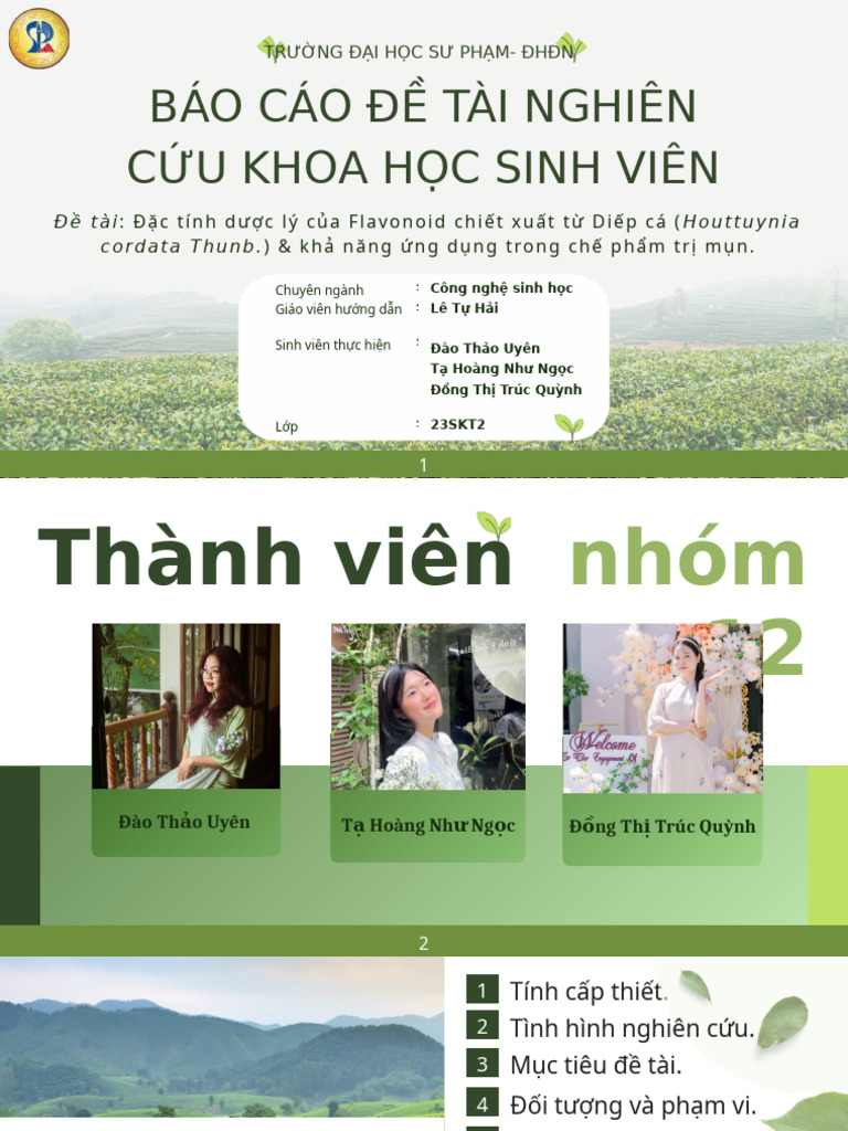 Đề Cương Nckh Nhóm 12 | PDF
