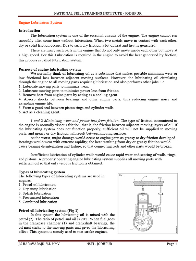 34-35-36-Engine Lubrication System | PDF | Pump | Friction