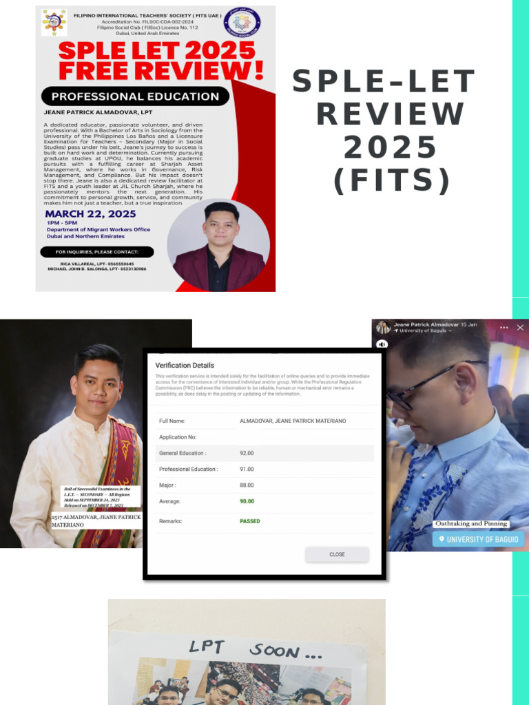 SPLE LET 2025 Review - Prof Ed - Jeane Patrick-2024 | PDF | Educational Assessment | Disability