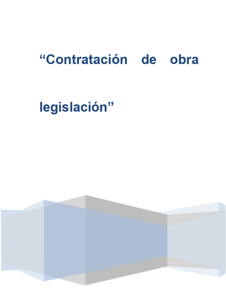 Nueva legislación para obra pública en México | PDF | Corrupción ...