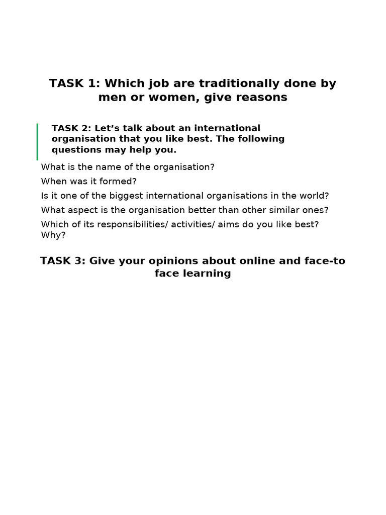 Speaking Test 10 | PDF