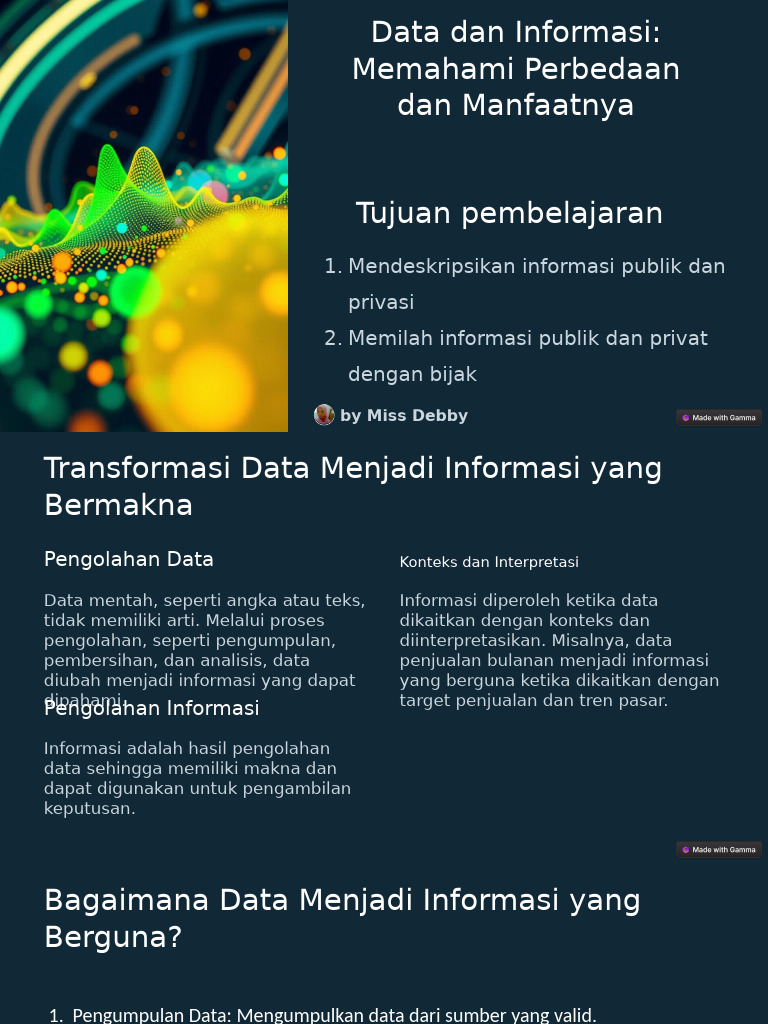 Memahami Informasi Publik dan Privat | PDF