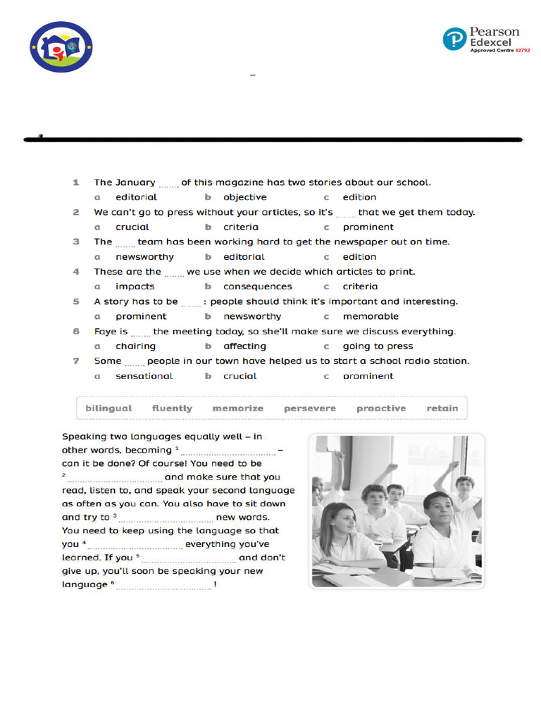 Primary 6 English Final Test Review | PDF