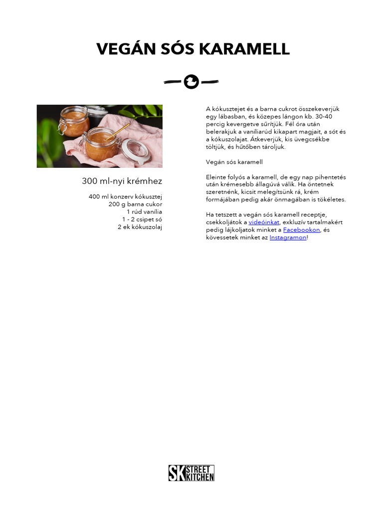 Vegan Sos Karamell | PDF