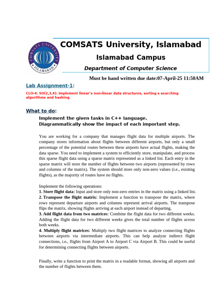 Lab asignment 1 | PDF