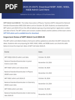 NFSU NFAT Score Card 2025 | PDF