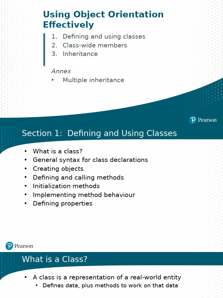 01 Object Orientation | PDF | Class (Computer Programming) | Method ...