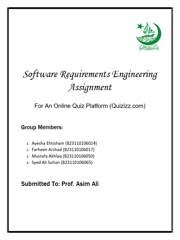 Requirement Engineering Assignment 2 | PDF | Information Technology | Computing