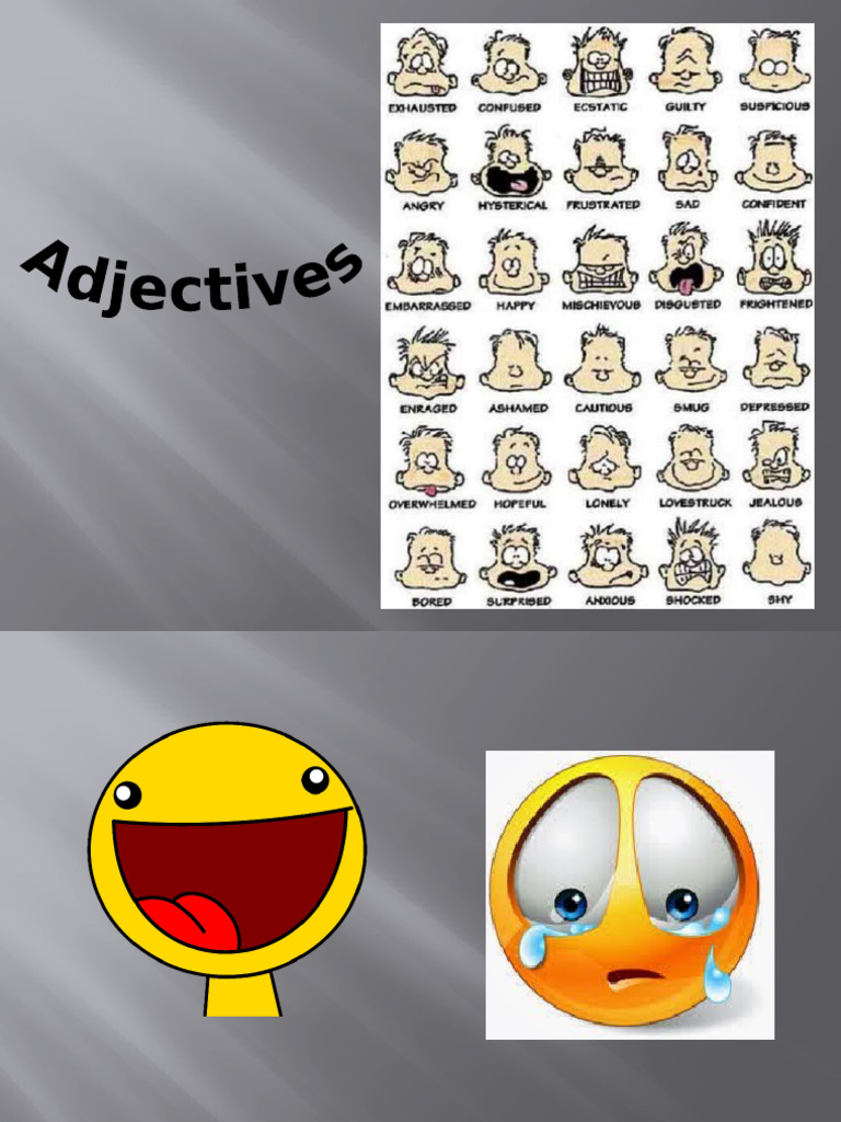 Adjectives Flashcards Games 89236 | PDF