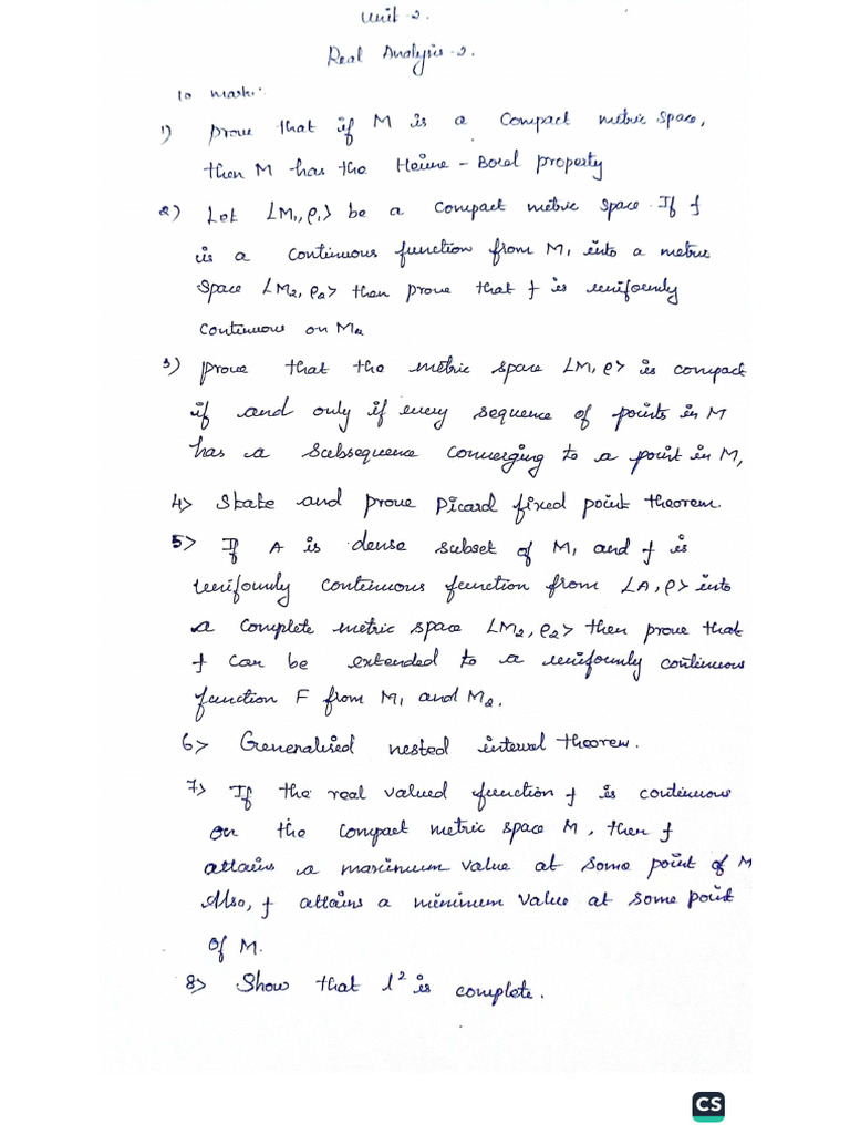 Real Unit 2 Important Questions | PDF