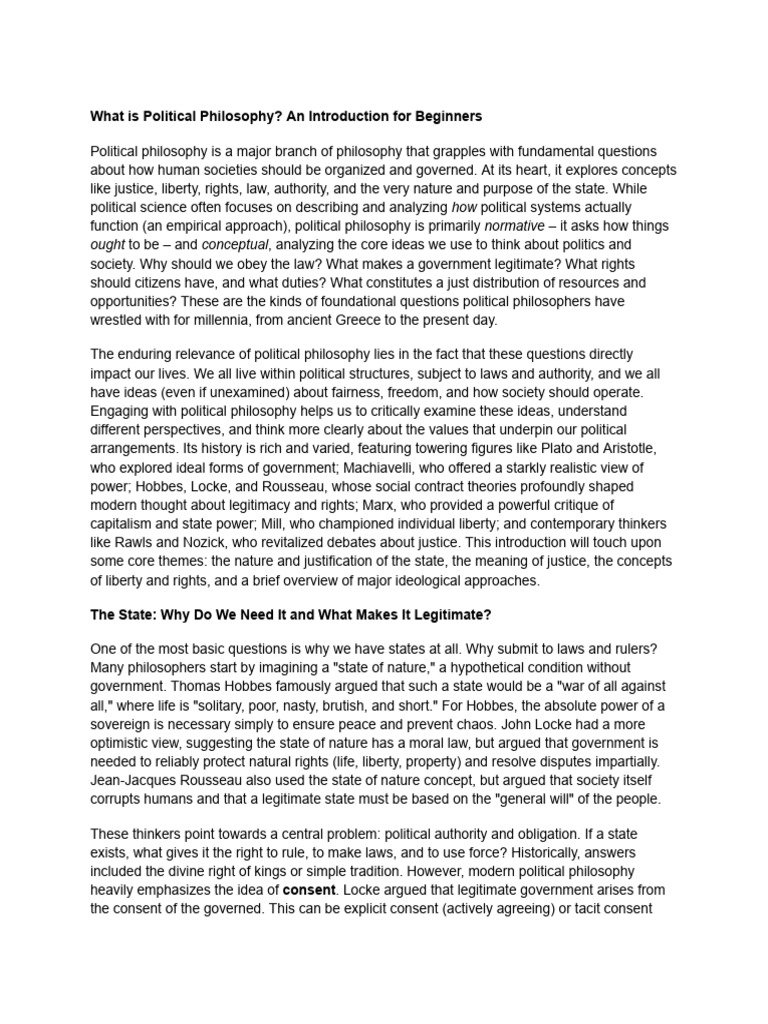 Introduction to Political Philosophy | PDF | Justice | Crime & Violence
