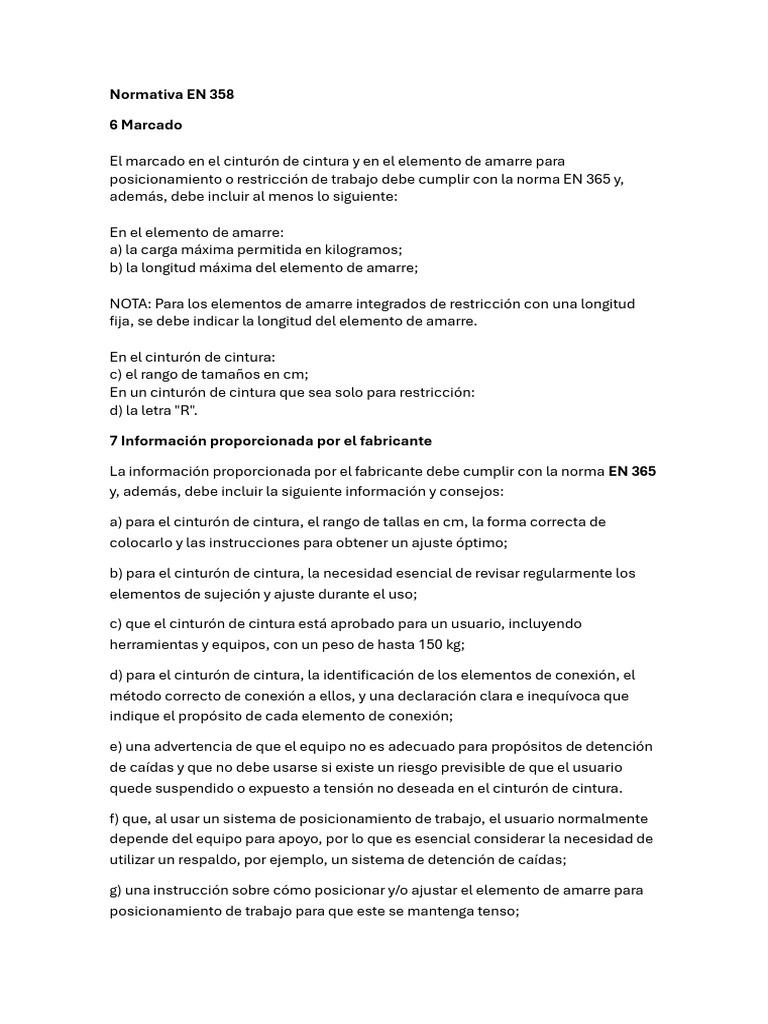 Normativa en 358 | PDF