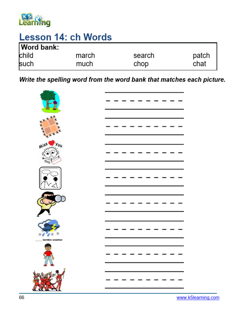 Grade 2 Spelling Workbook Sample Lesson | PDF
