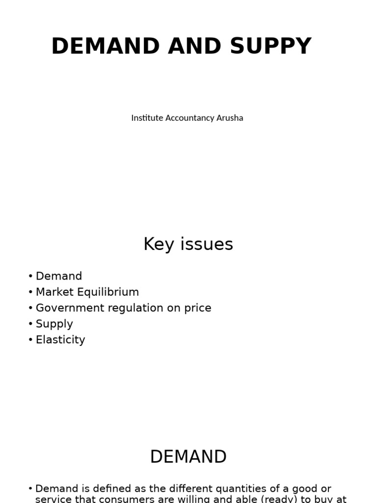 Demand and Supply Fundamentals Explained | PDF | Elasticity (Economics ...