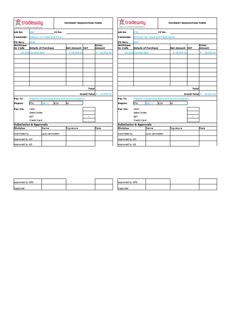 Payment Requisition Form Template | PDF | Debit Card | Credit Card