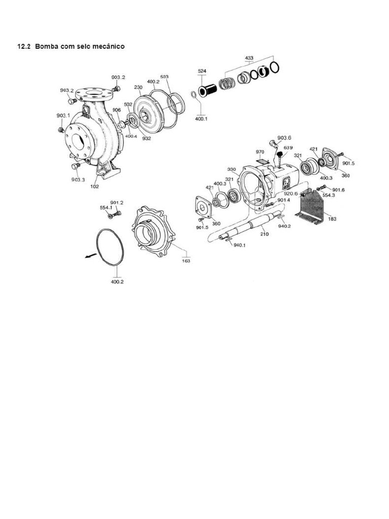 Vista Explodida Bomba Centrífuga | PDF