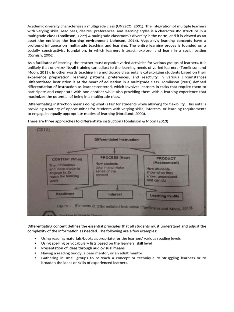 Differentiated Instruction | PDF | Differentiated Instruction | Learning