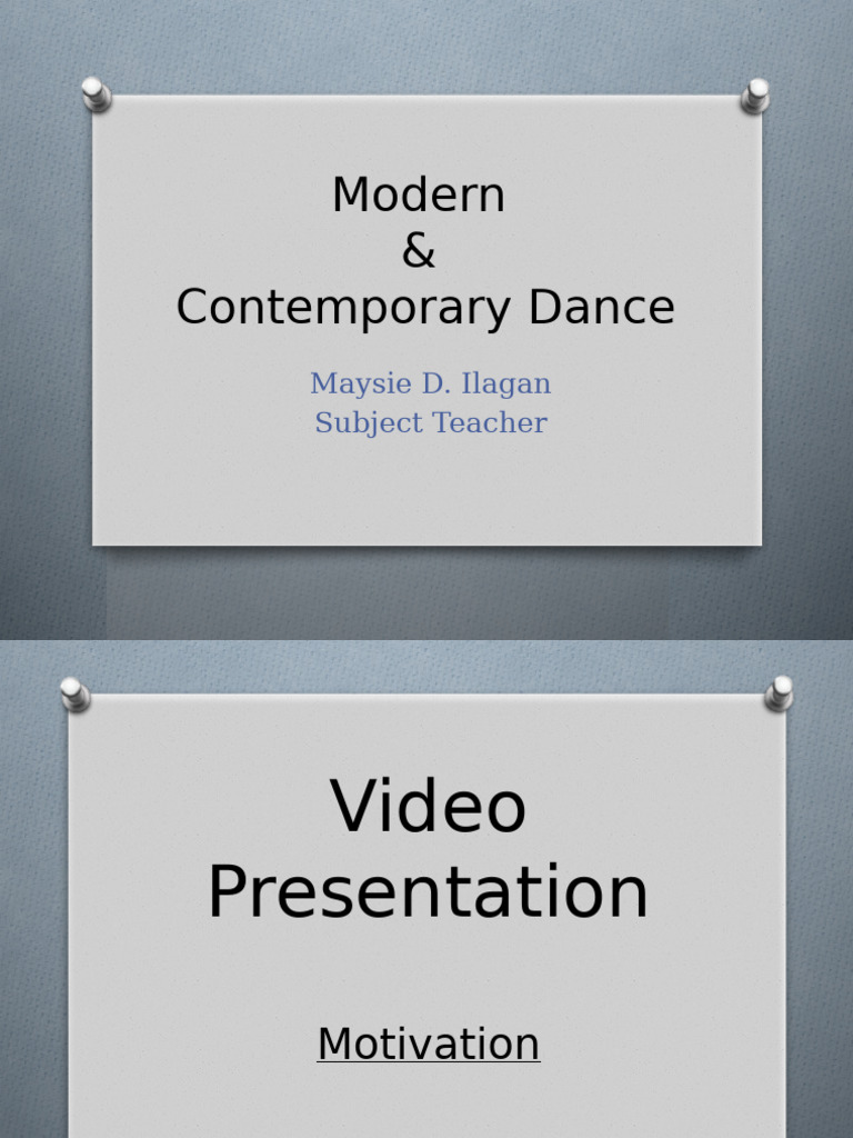 Modern and Contemporary Dance | PDF | Dances | Ballet