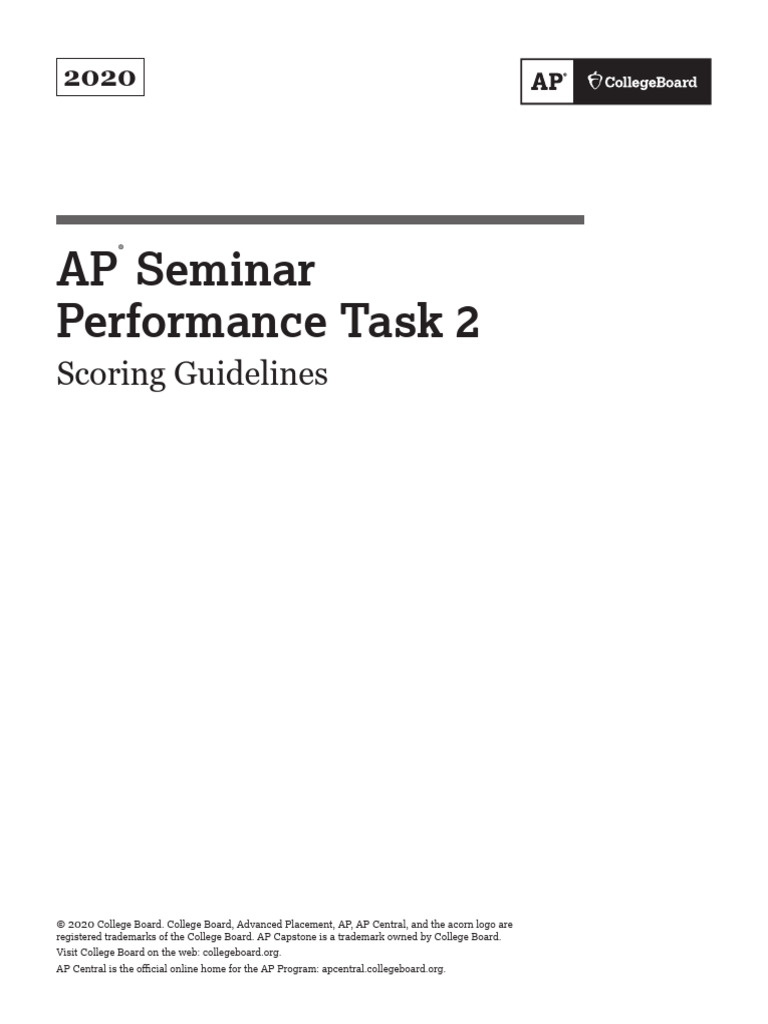 ap20-seminar-task-2-iwa-scoring-guidelines | PDF | Citation | Argument