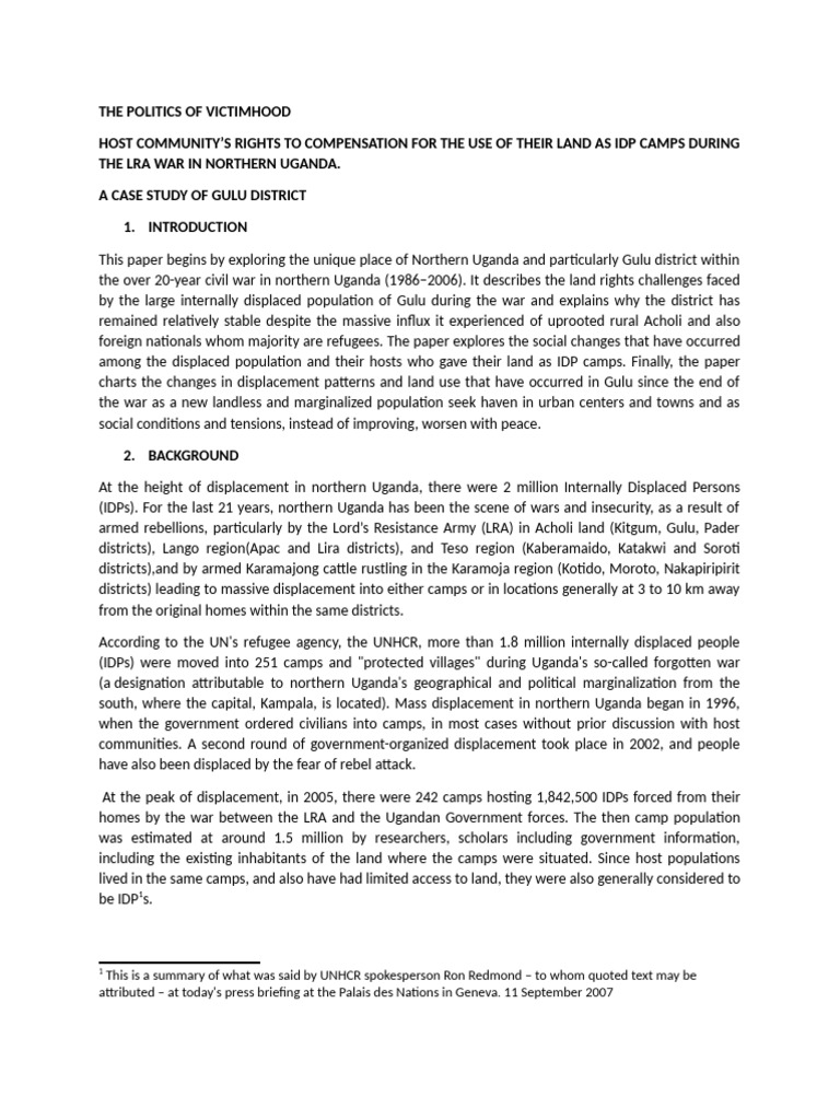 The Politics of Victimhood | PDF | Eminent Domain | Internally ...