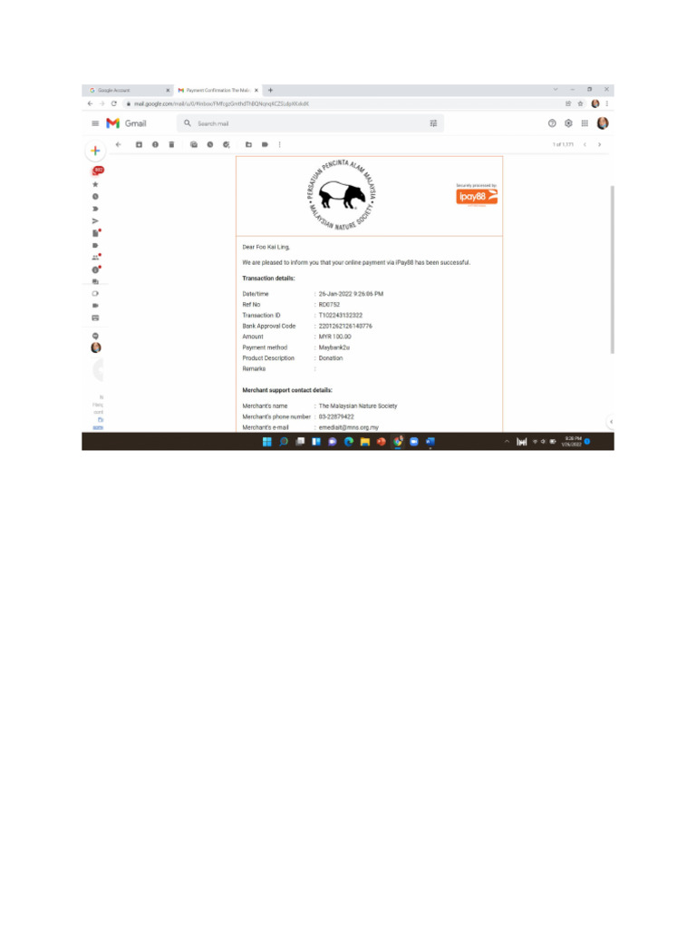 Donation Receipt | PDF