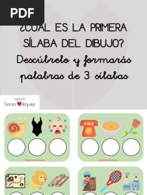 Palabras De 3 Sílabas