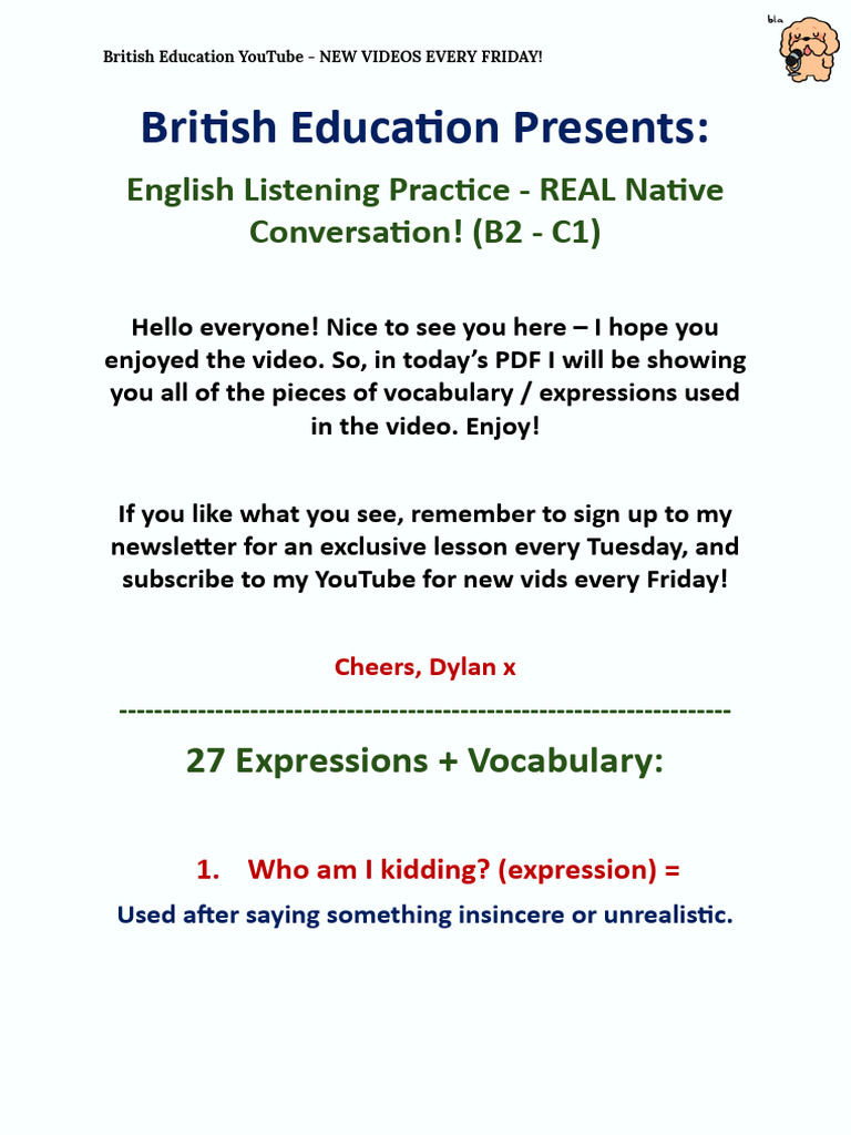 Pdf Real Native Conversation B2 C1 Pdf