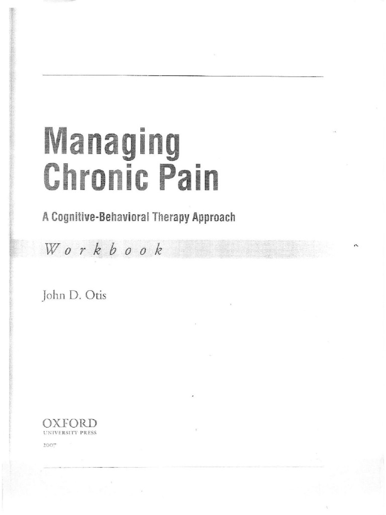 Managing Chronic Pain Booklet | PDF