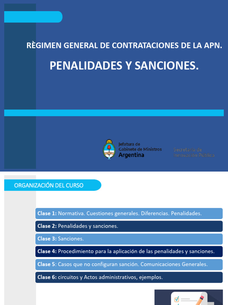 Presentación Curso Penalidades y Sanciones Clase 1 | PDF | Multa (pena)