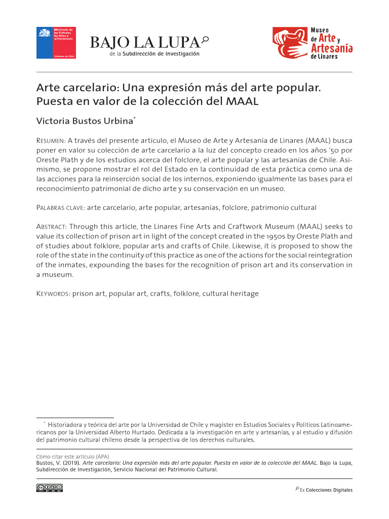 Arte Carcelario - Una Expresión Más Del Arte Popular. Puesta en Valor ...