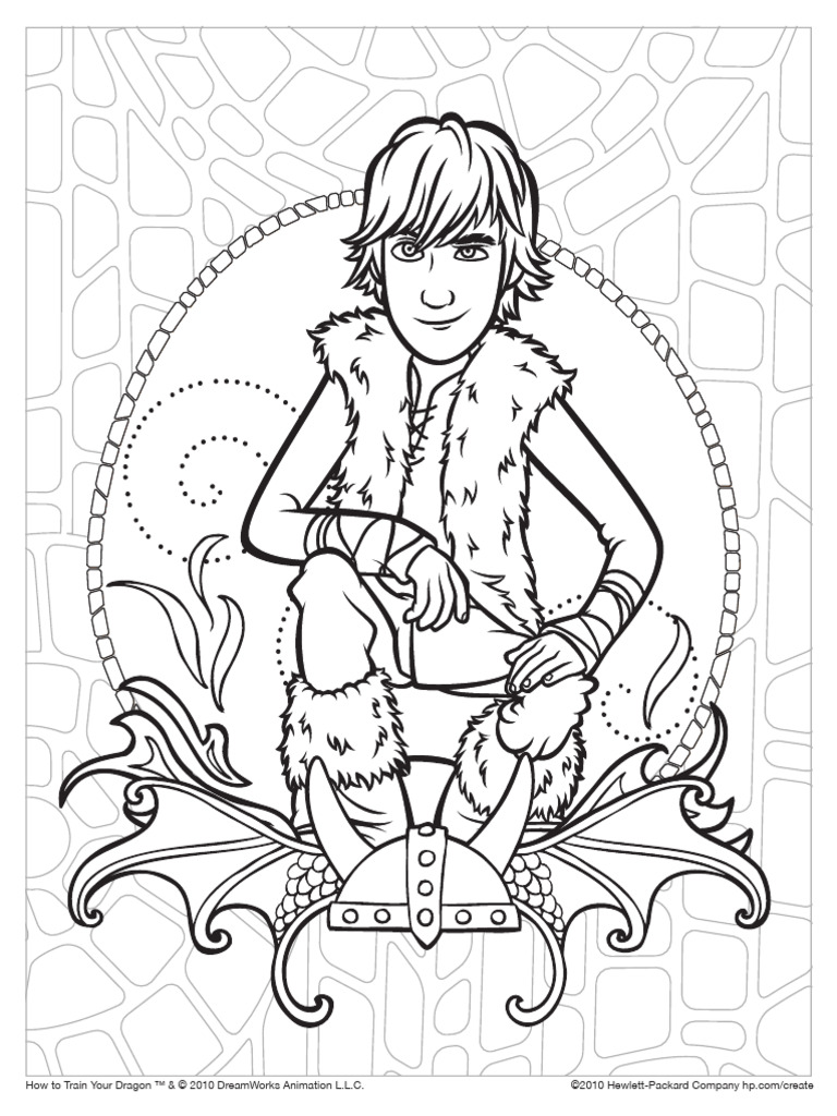 TG HTTYD Coloring Pages Hiccup | PDF
