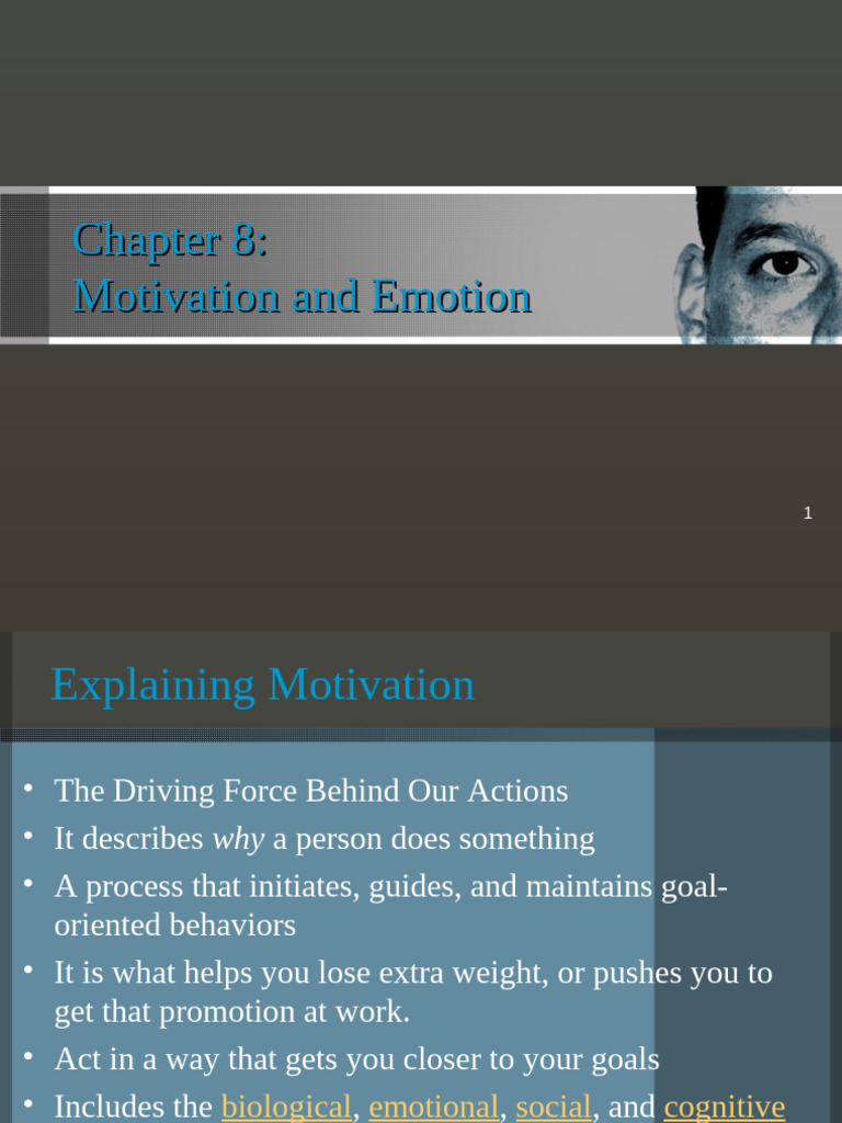 Motivation and Emotion | PDF | Emotions | Motivational