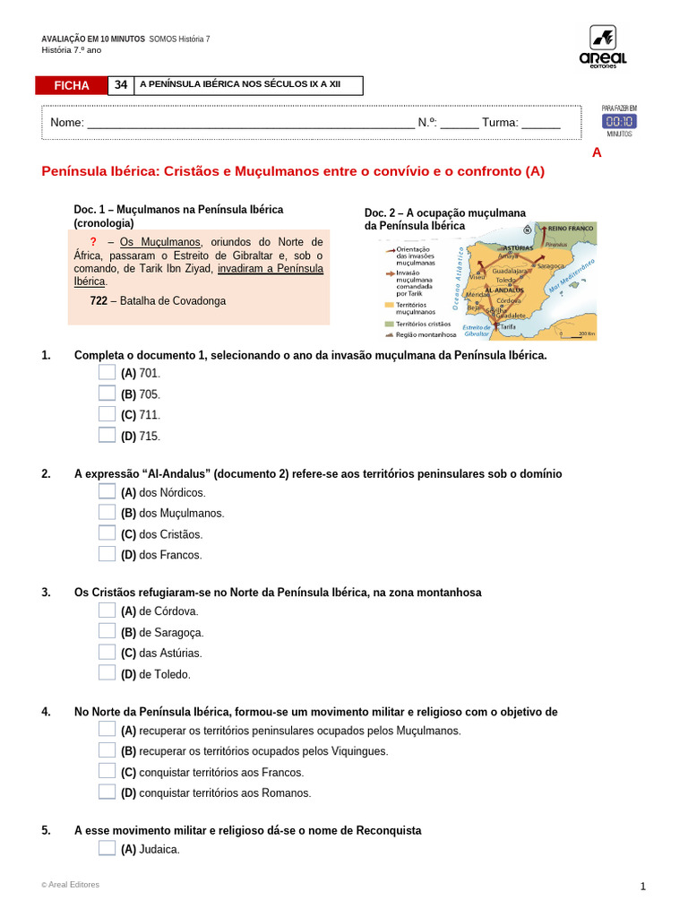 Ae sh7 Ficha Correcao Rapida 34 | PDF