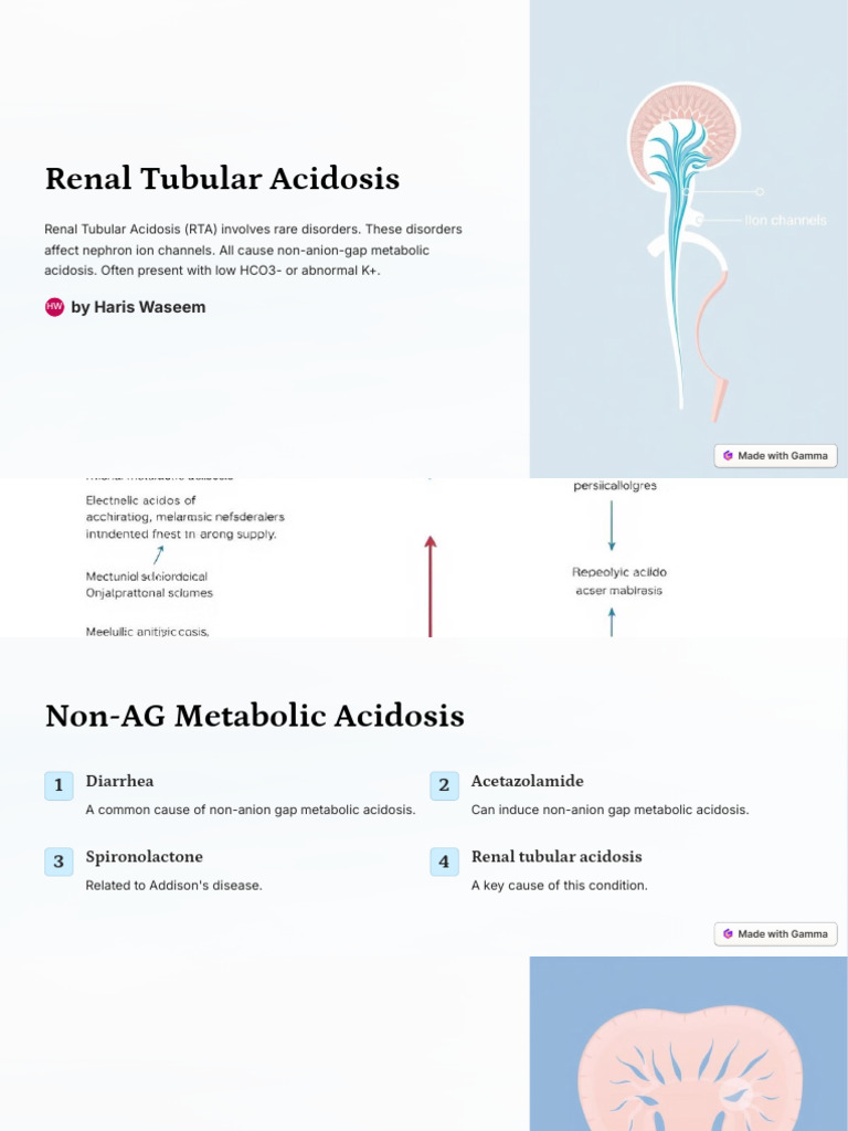 Renal Tubular Acidosis | PDF