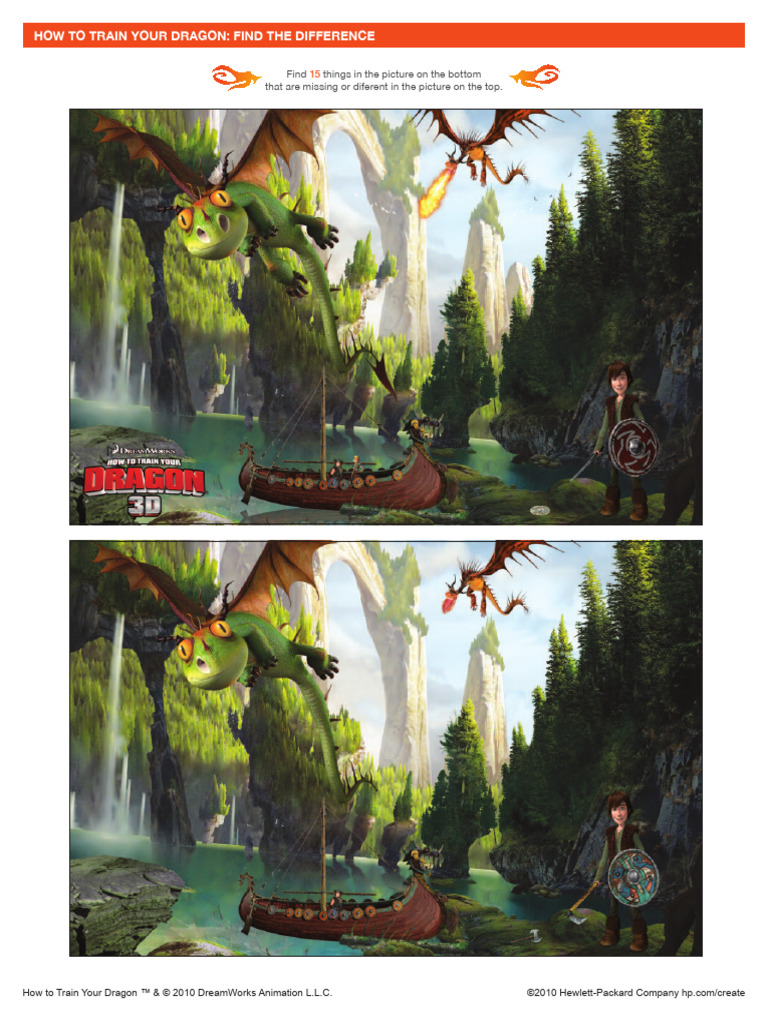 Find the Difference: How to Train Your Dragon | PDF