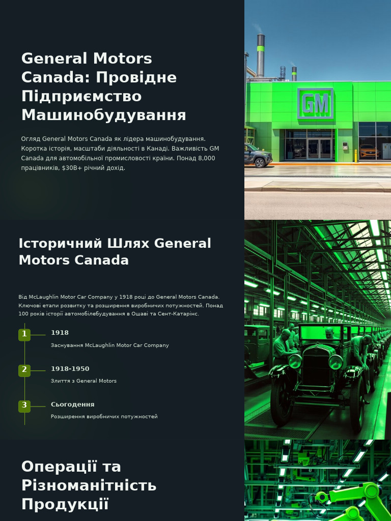 General Motors Canada Providne Pidpriyemstvo Mashinobuduvannya | PDF