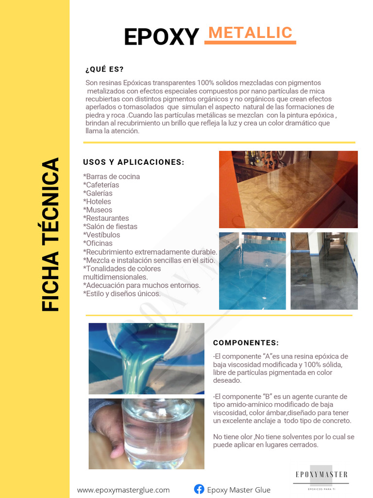 Ficha Tecnica Epoxy Metallic | PDF | Epoxy | Color