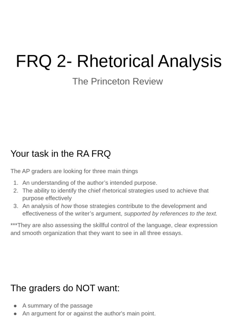 FRQ 2 - Rhetorical Analysis | PDF | Rosa Parks | Essays