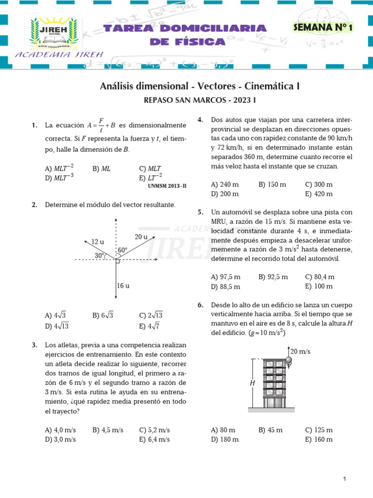 Practica 1 - Tecsup - Trujillo | PDF | Geometría | Cantidades fisicas