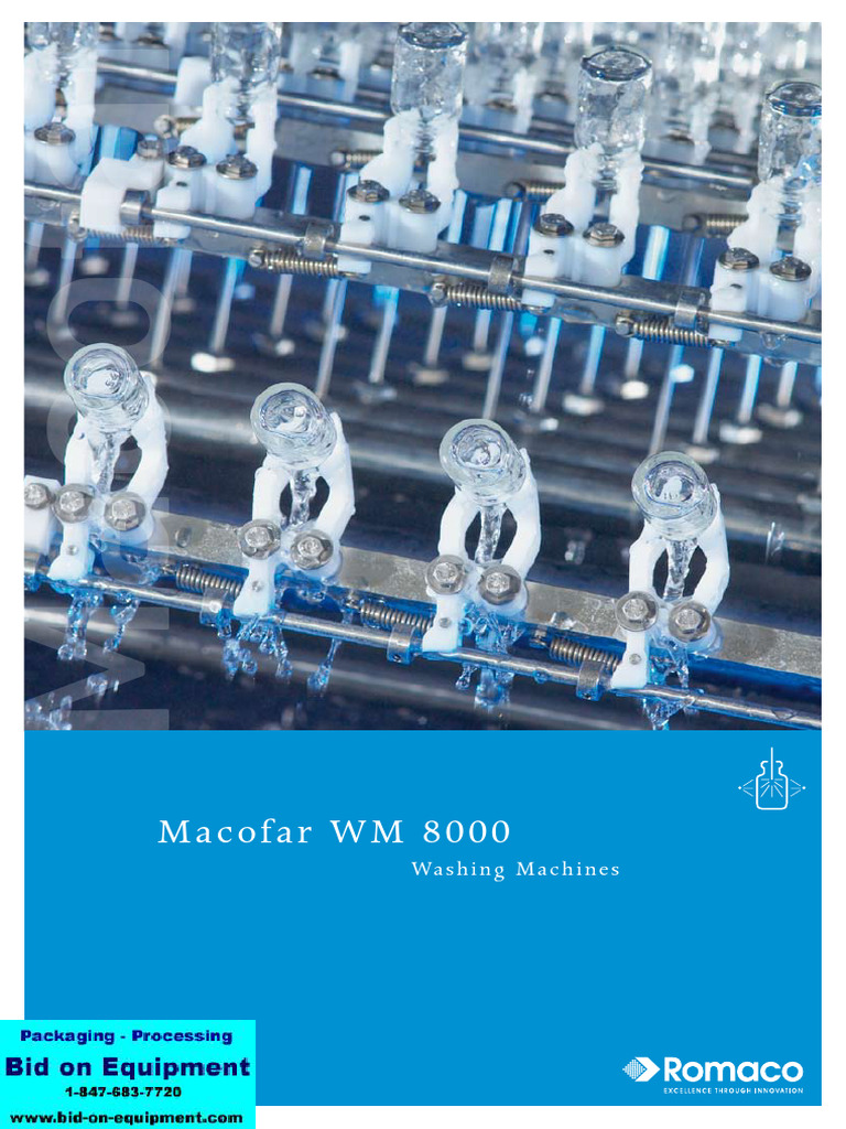 Macofar WM 8000 Washing Machines Catalog | PDF | Washing Machine | Pump