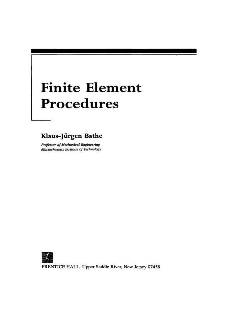 Finite.Element.Procedures.(1996)_Klaus-jurtgen bathe | PDF