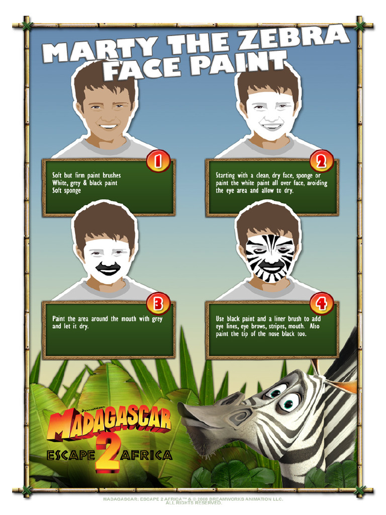 Face Paint Zebra | PDF