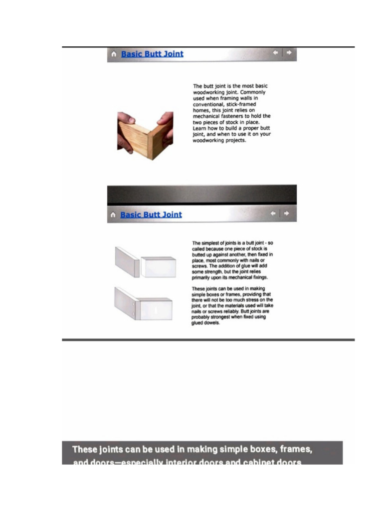 Timber Joints Document | PDF