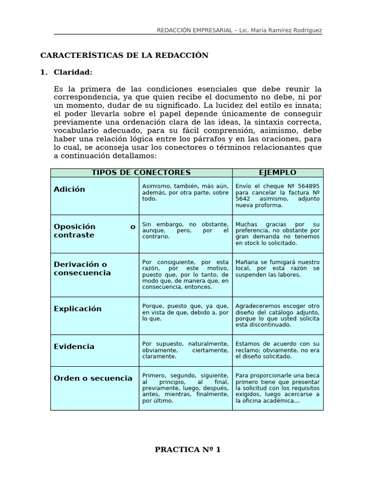 Material Sesión 01 Redacción Empresarial - Acosta Milagros | PDF