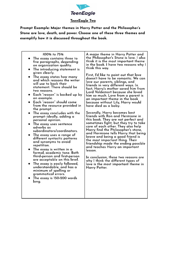 TE2 Writing Sample | PDF