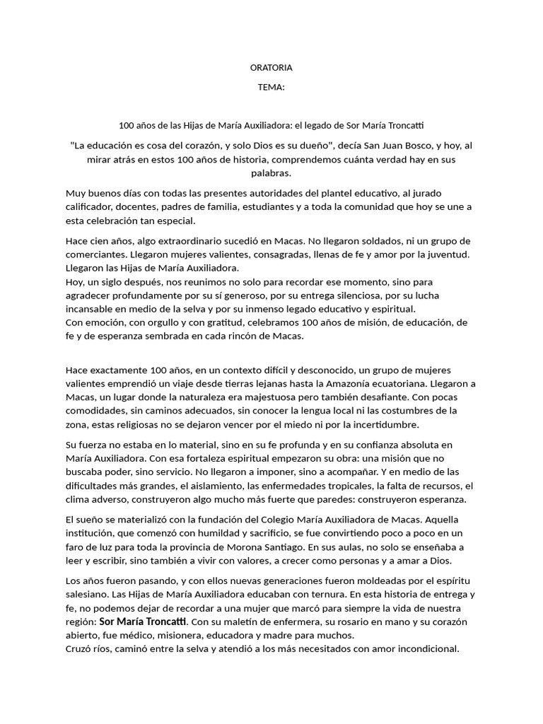 ORATORIA | PDF | Amor