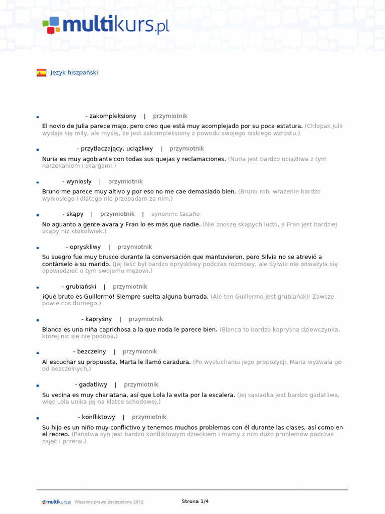 Paczka Cechy Negatywne B2 | PDF