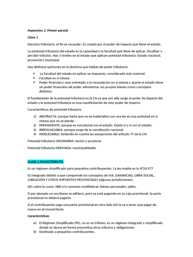 Impuestos 2 Resumen | PDF | Impuestos | Internet