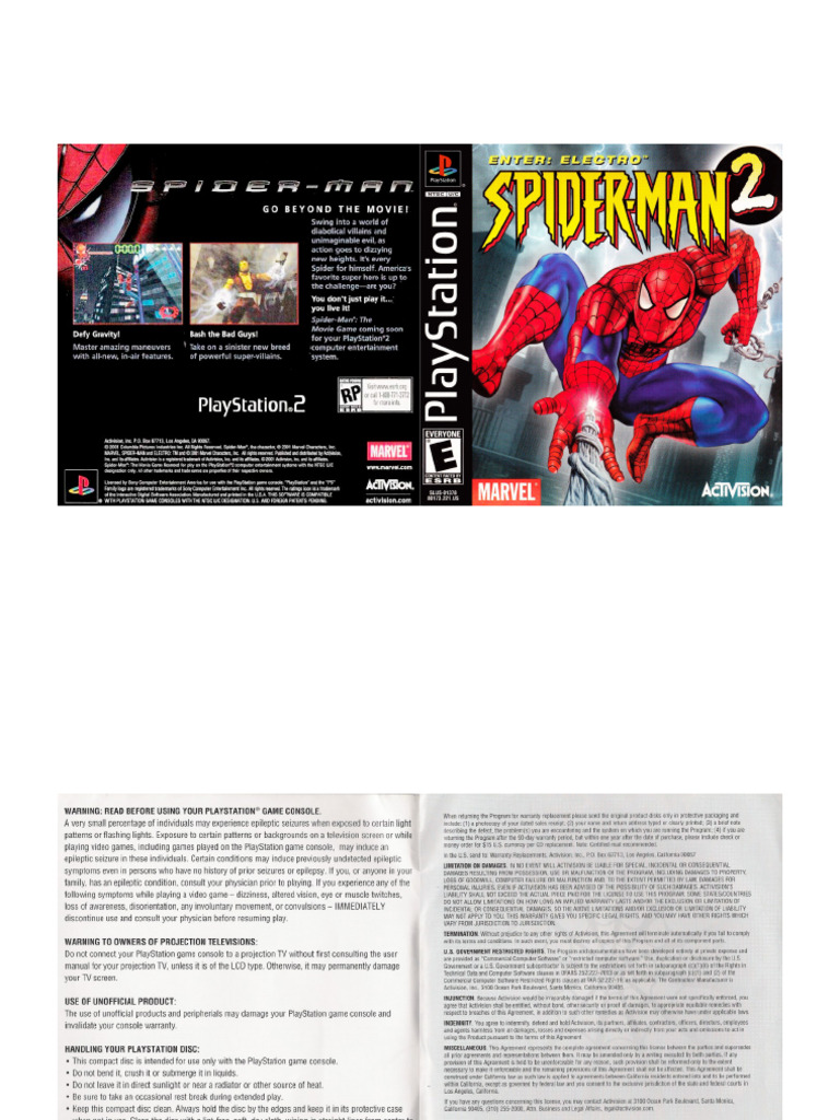 Spider Man PS1 2 Carta | PDF