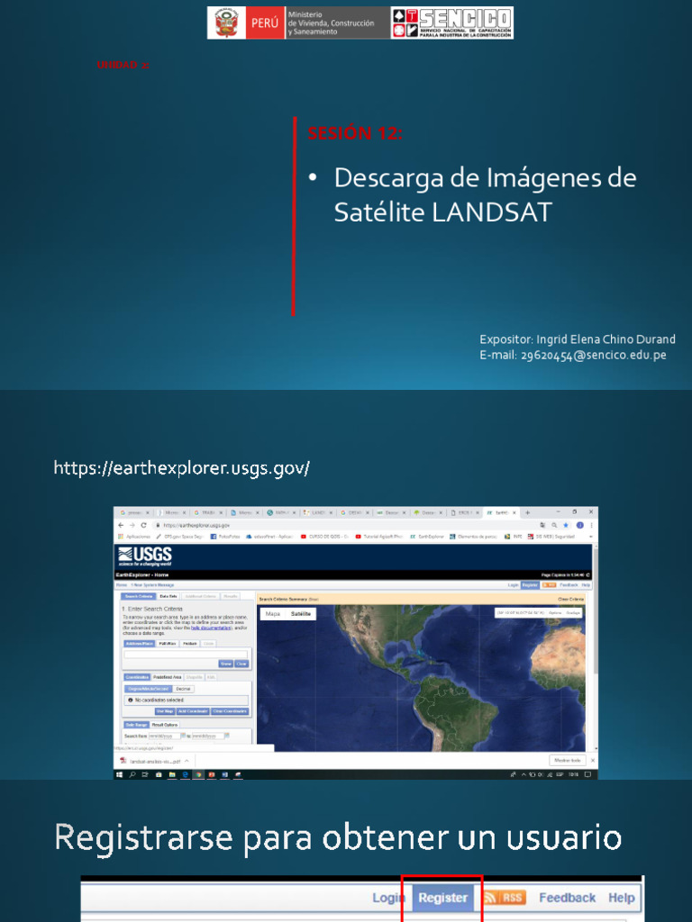 Sesioon 12 Descarga de Imagenes Landsat | PDF